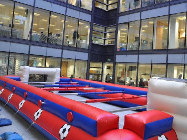 Human Table Football Hire | UK Wide Inflatable Hire | Odin Events